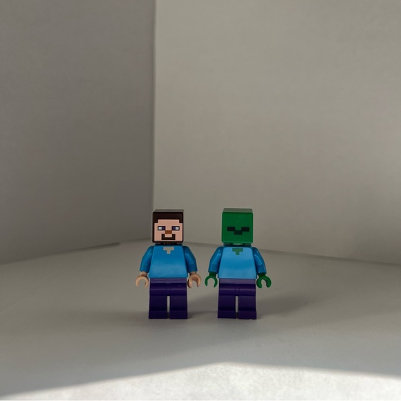 Lego | Other | Lego Minecraft Steve And Zombie Minifigures | Poshmark